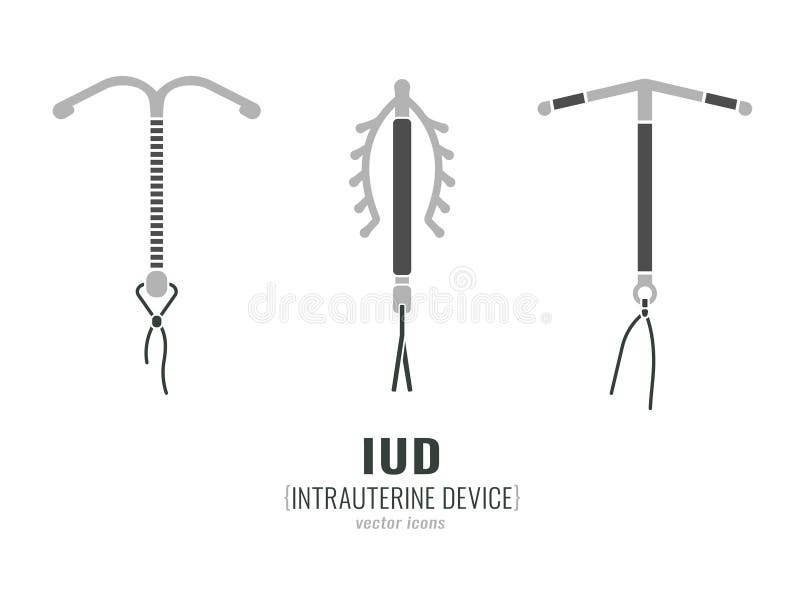 Icono Del Dispositivo Intrauterino Ilustración Del Vector Ilustración
