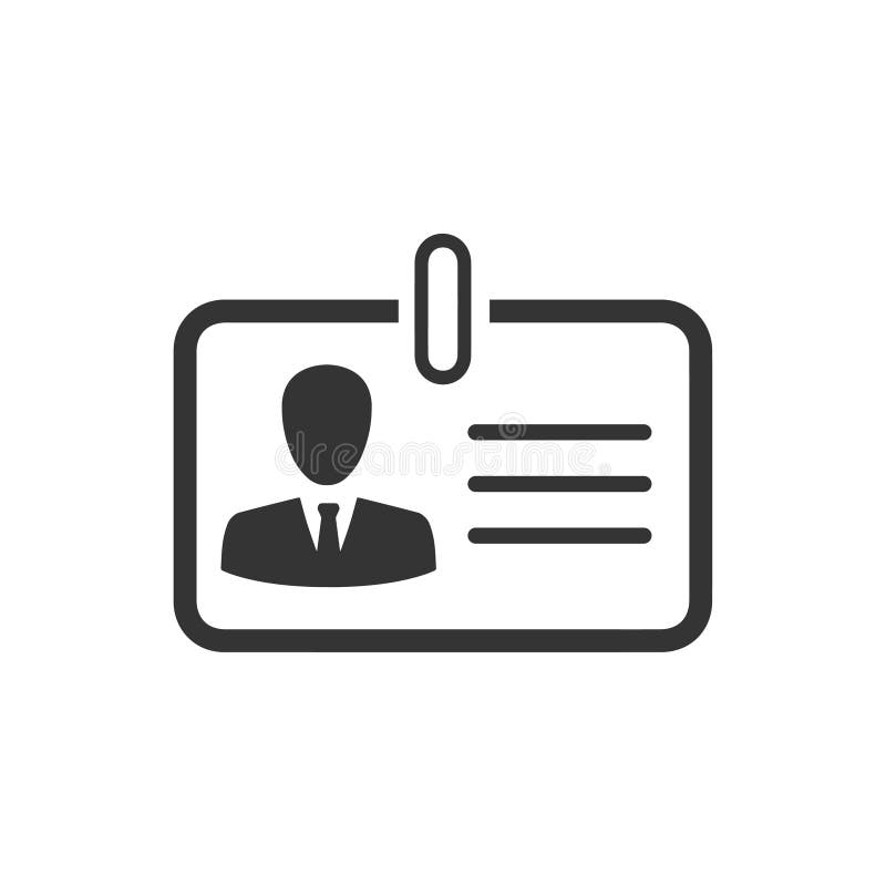 Icono De Tarjeta De Identidad Ilustración del Vector - Ilustración de ...