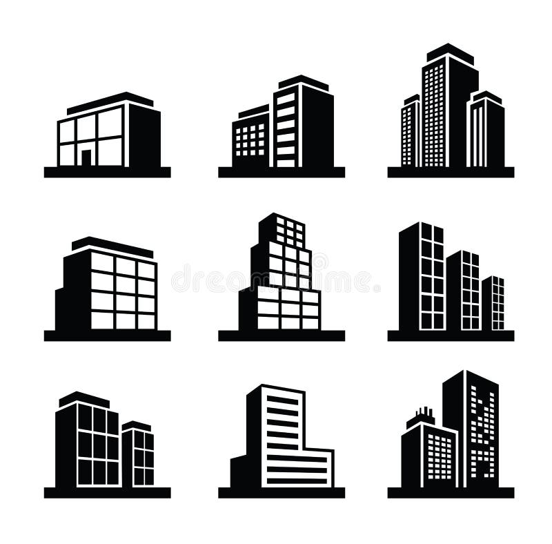 Icono del edificio ilustración del vector. Ilustración de icono - 46457009