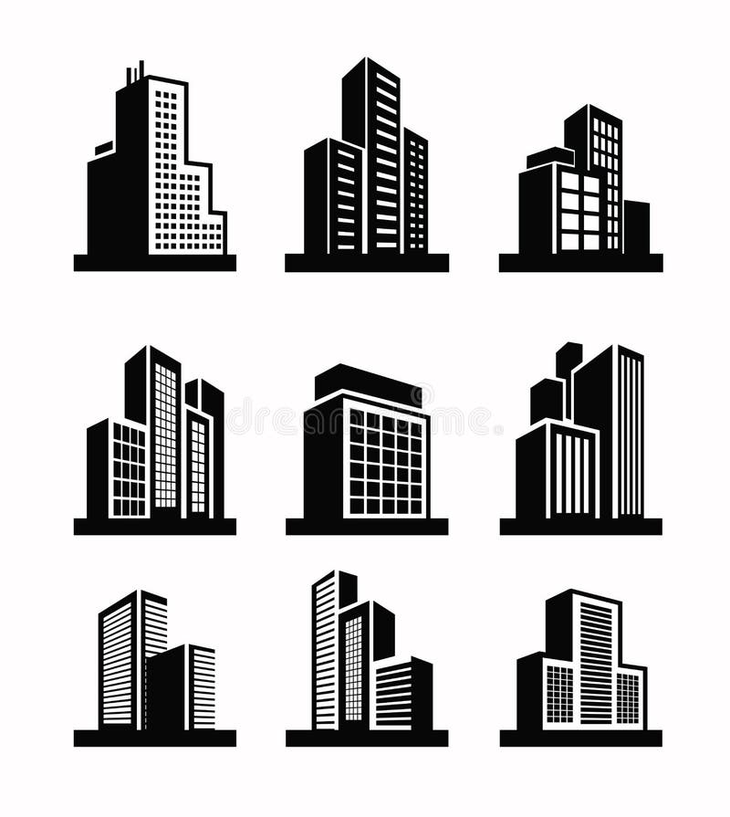 Icono del edificio ilustración del vector. Ilustración de icono - 46457009