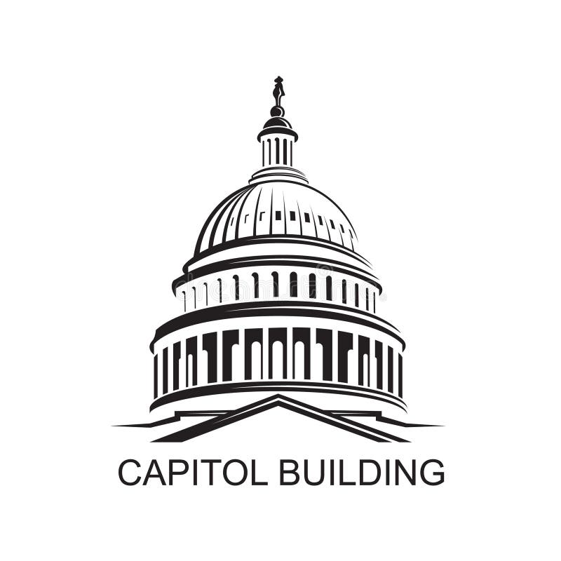 Icono Del Edificio Del Capitolio Ilustración del Vector - Ilustración ...