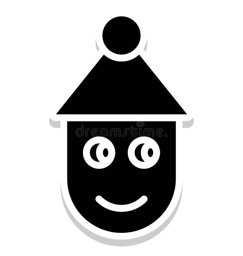 Icono Del Ejemplo Del Vector De La Cara Del Comodín Ilustración del ...