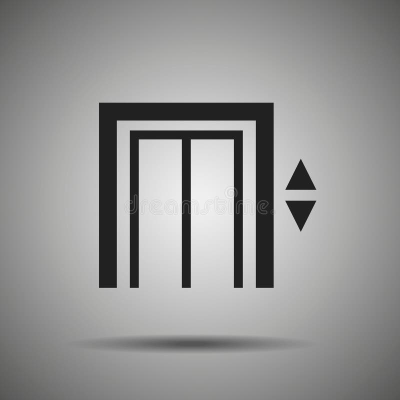 Icono Del Elevador Levante El Símbolo Del Vector Muestra Del Elevador ...