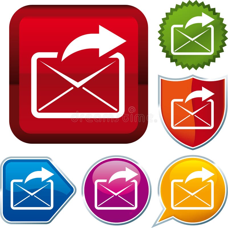 Icono del email ilustración del vector. Ilustración de vector - 26995217