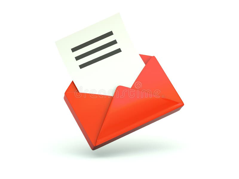 Icono Del Email Aislado En Blanco Stock de ilustración - Ilustración de ...