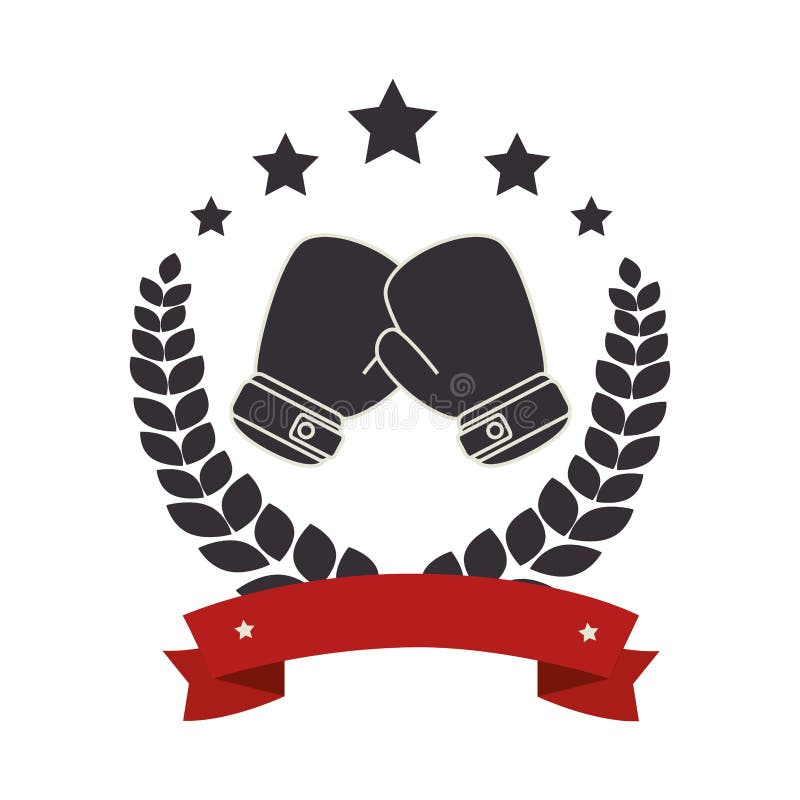 Línea Icono Del Vector De Los Guantes De Boxeo Logotipo Del Club De La ...