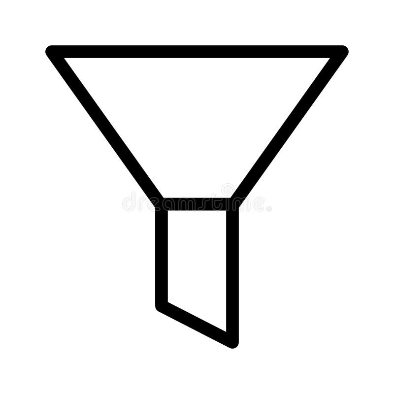 Icono del embudo ilustración del vector. Ilustración de embudo - 100494858