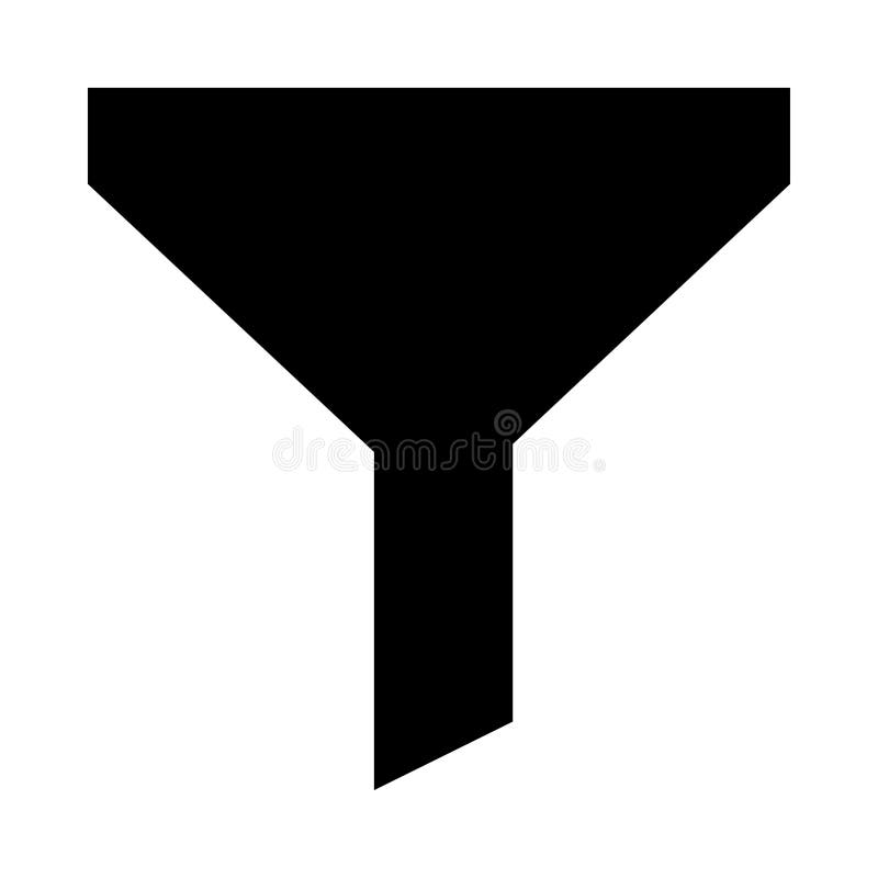 Icono del embudo de Y ilustración del vector. Ilustración de cono ...