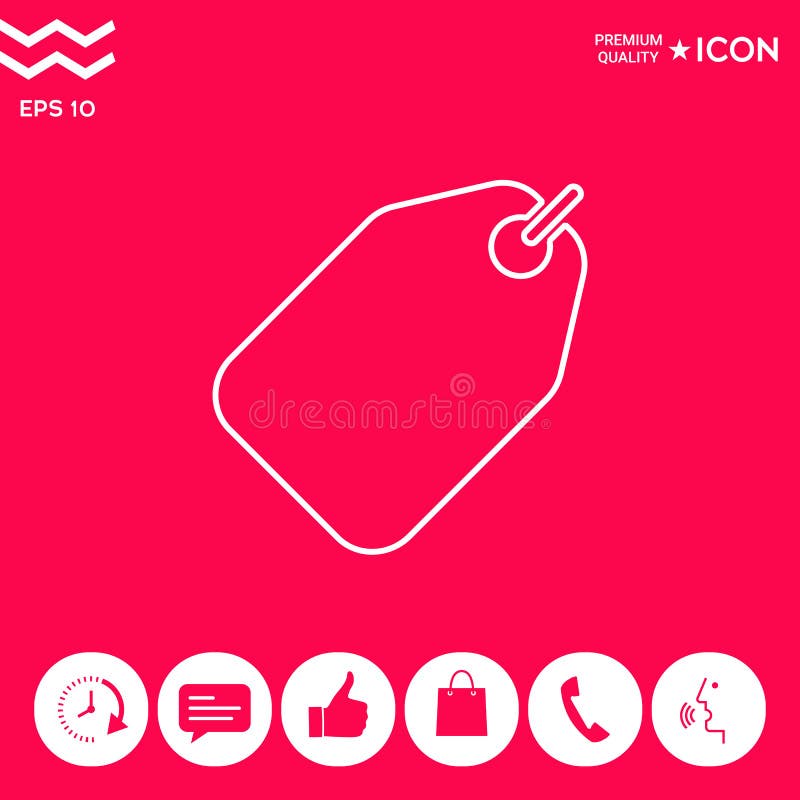 Icono del eslogan ilustración del vector. Ilustración de venta - 119978610