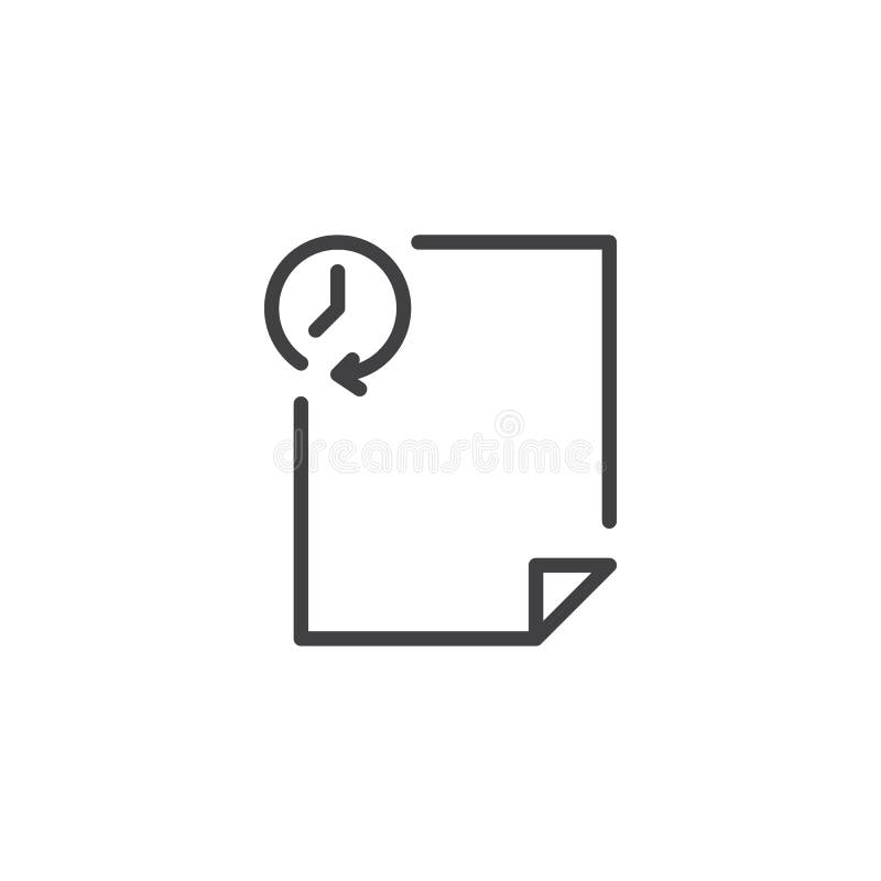 Icono Del Vector Del Archivo Temporal Ilustración del Vector ...