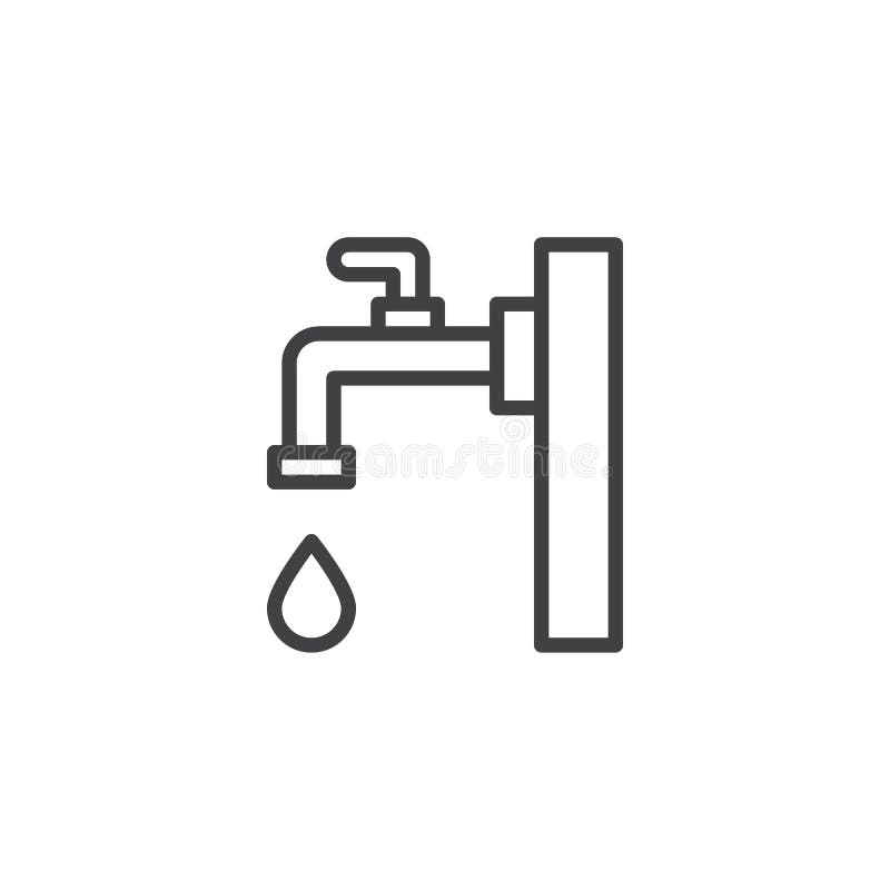 Icono Del Esquema Del Grifo Ilustración del Vector - Ilustración de ...