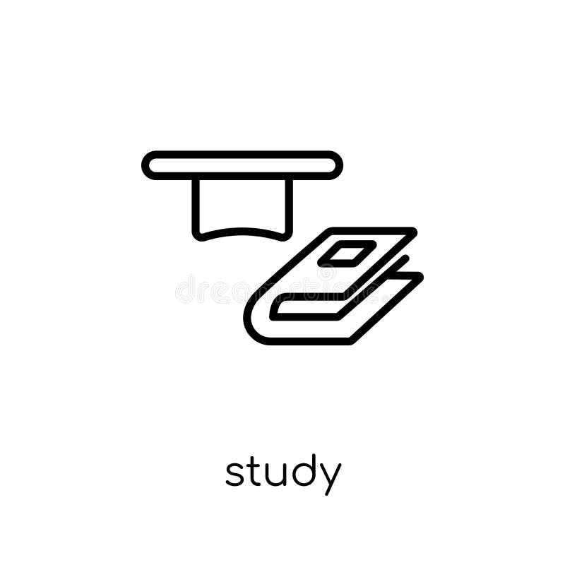 Icono del estudio ilustración del vector. Ilustración de examen - 130946927