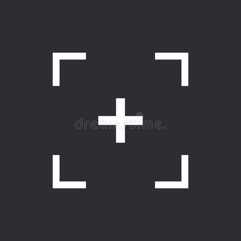 Icono del foco ilustración del vector. Ilustración de puntero - 101912970