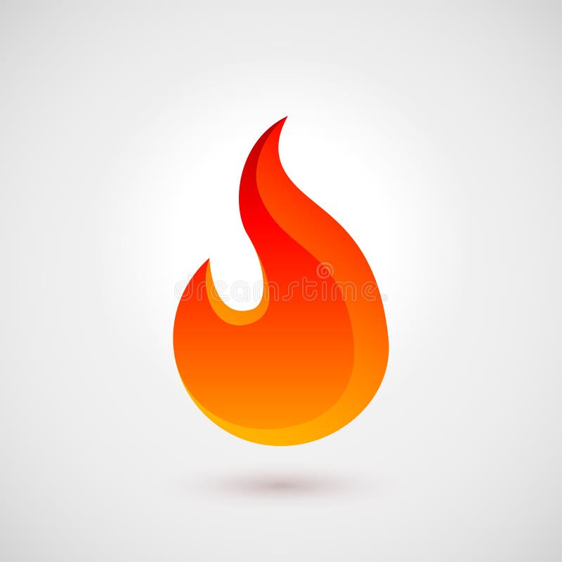 Icono del fuego ilustración del vector. Ilustración de peligroso - 92366088