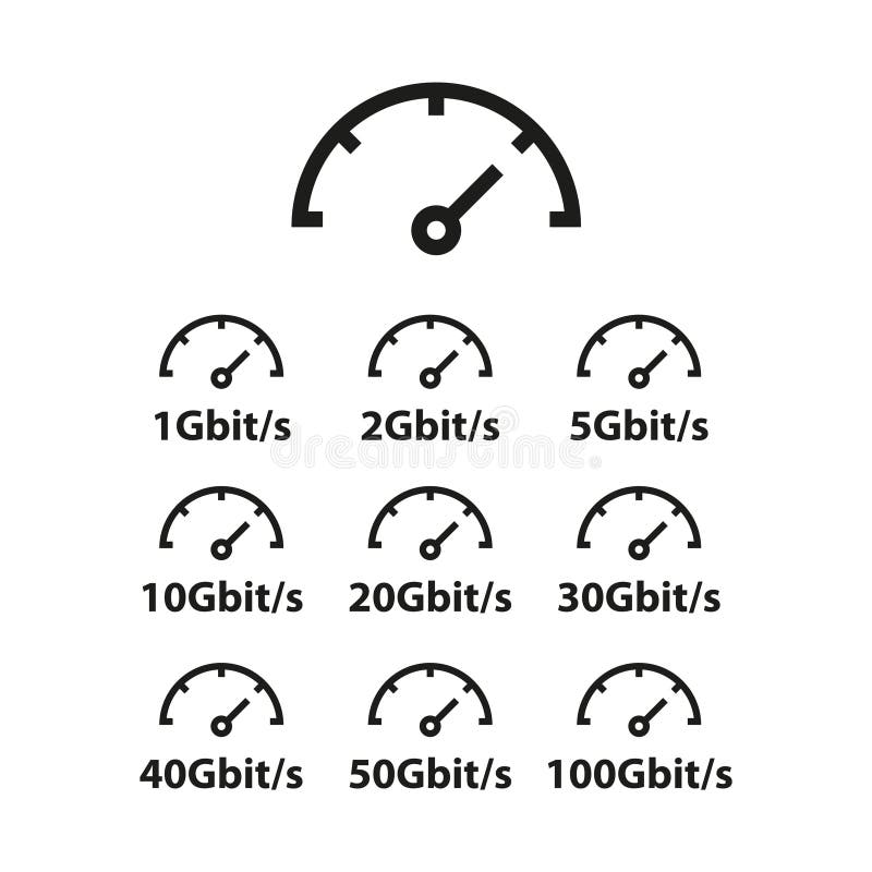 Icono Del Gbit De La Transferencia, Ejemplo Ilustración del Vector ...