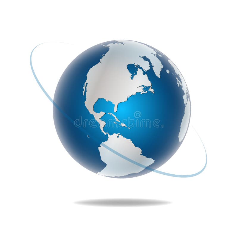 Icono Del Globo Del Vector Del Mundo Ilustración del Vector ...