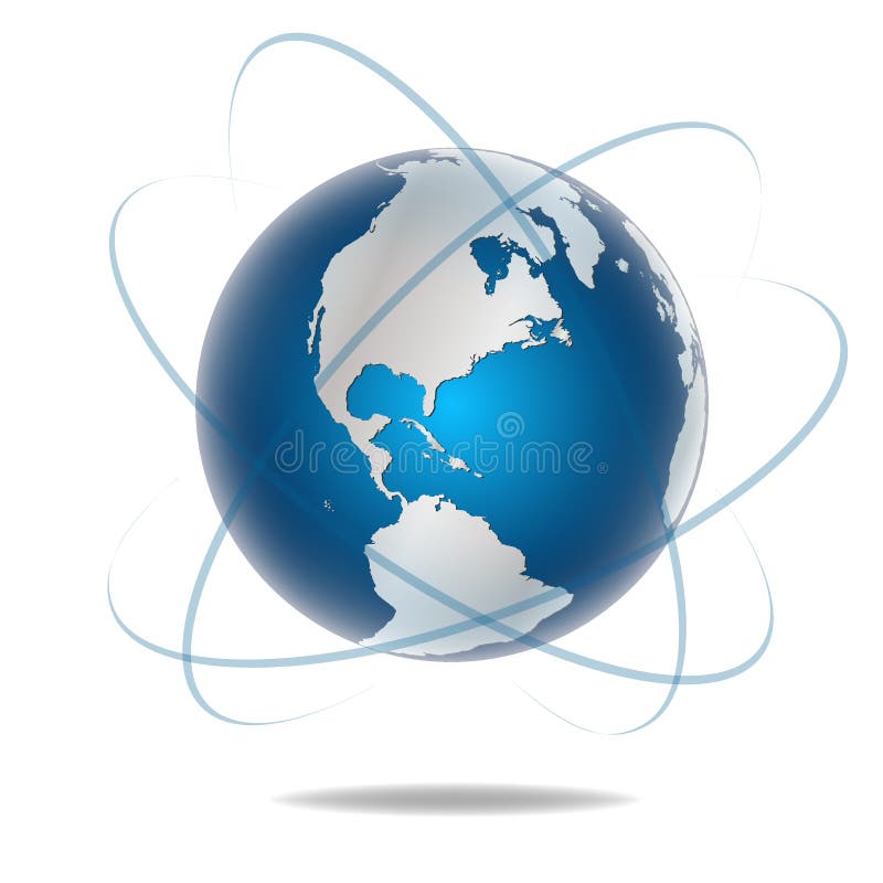 Icono Del Globo Del Vector Del Mundo Ilustración del Vector ...