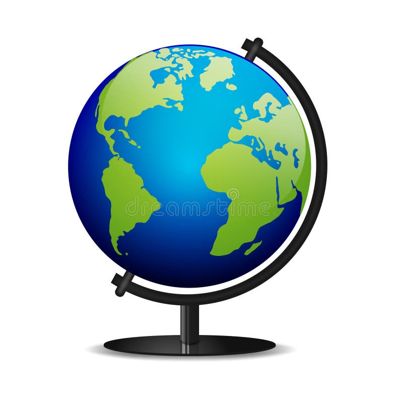 Icono Del Globo Del Vector Del Mundo Ilustración del Vector ...
