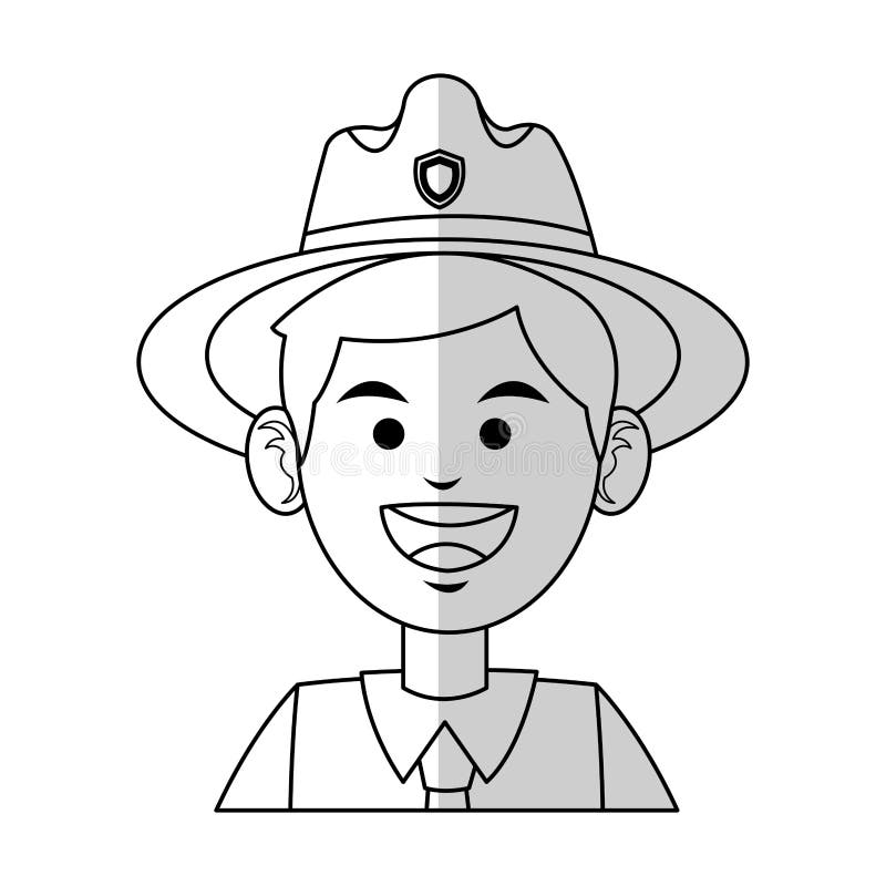 Icono Del Guardabosques Del Bosque Ilustración del Vector - Ilustración ...