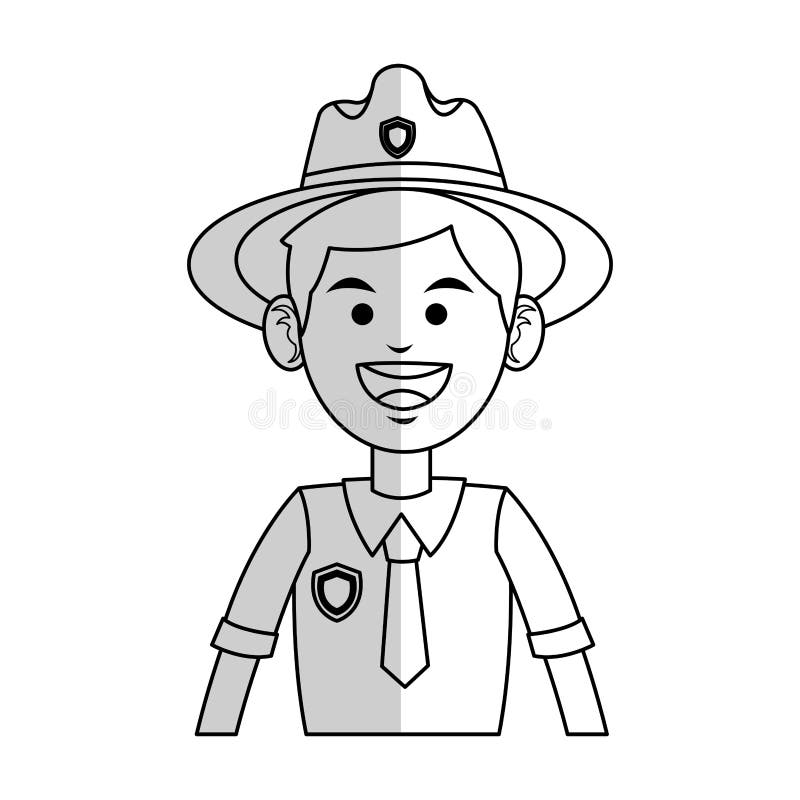 Icono Del Guardabosques Del Bosque Ilustración del Vector - Ilustración ...