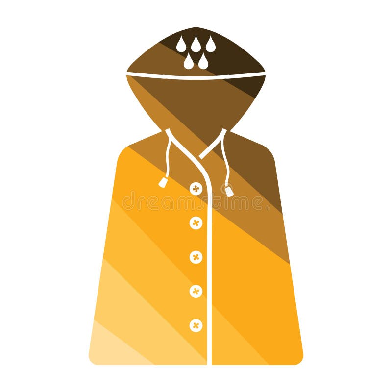 Icono Impermeable En El Contorno De Línea Delgada Y Estilo De Trazo ...