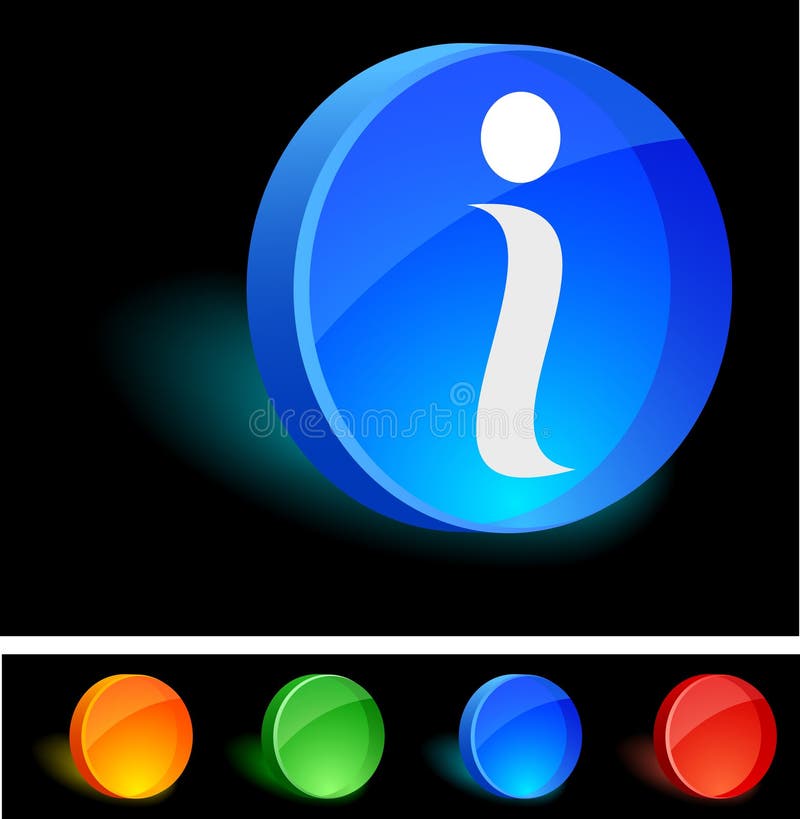 Icono del Info. ilustración del vector. Ilustración de empuje - 10102806