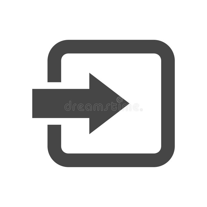 Icono del inicio de sesión ilustración del vector. Ilustración de ...