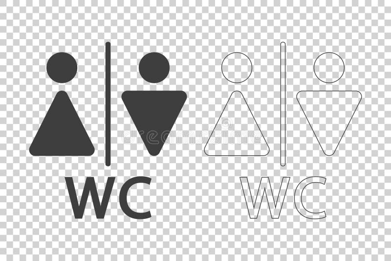 Icono Del Inodoro En Un Fondo Blanco Ilustración del Vector ...