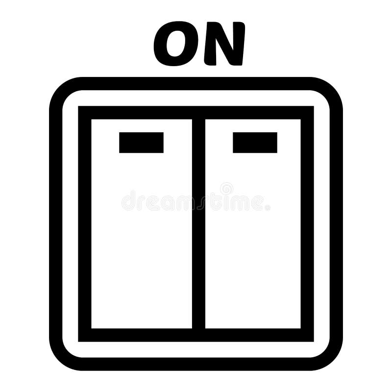 Icono Del Interruptor De La Luz, Estilo Simple Ilustración del Vector ...