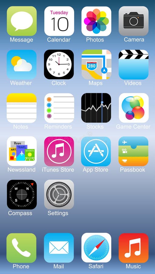 Icono De Iphone X Para El Vector Ilustración del Vector - Ilustración ...