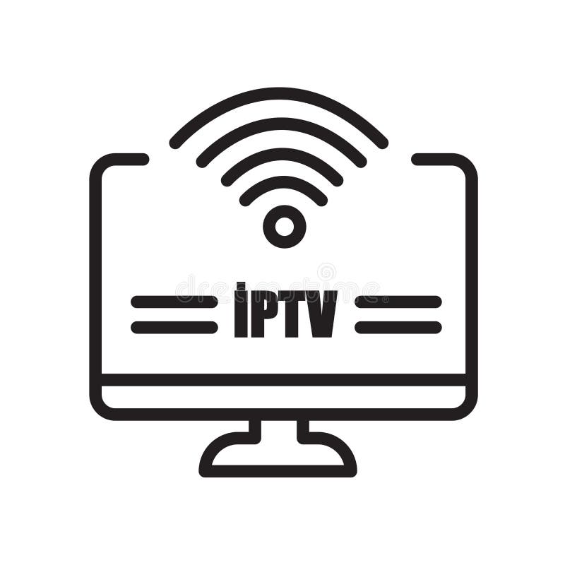 Icono Del Vector Del Iptv Aislado En El Fondo Transparente, Diseño Del ...