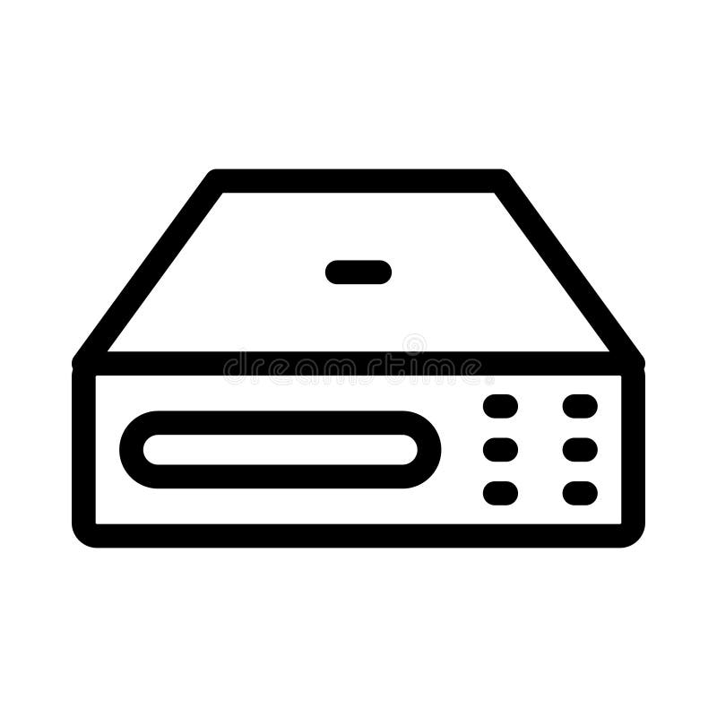 Icono del lector de cd stock de ilustración. Ilustración de plano - 101038470