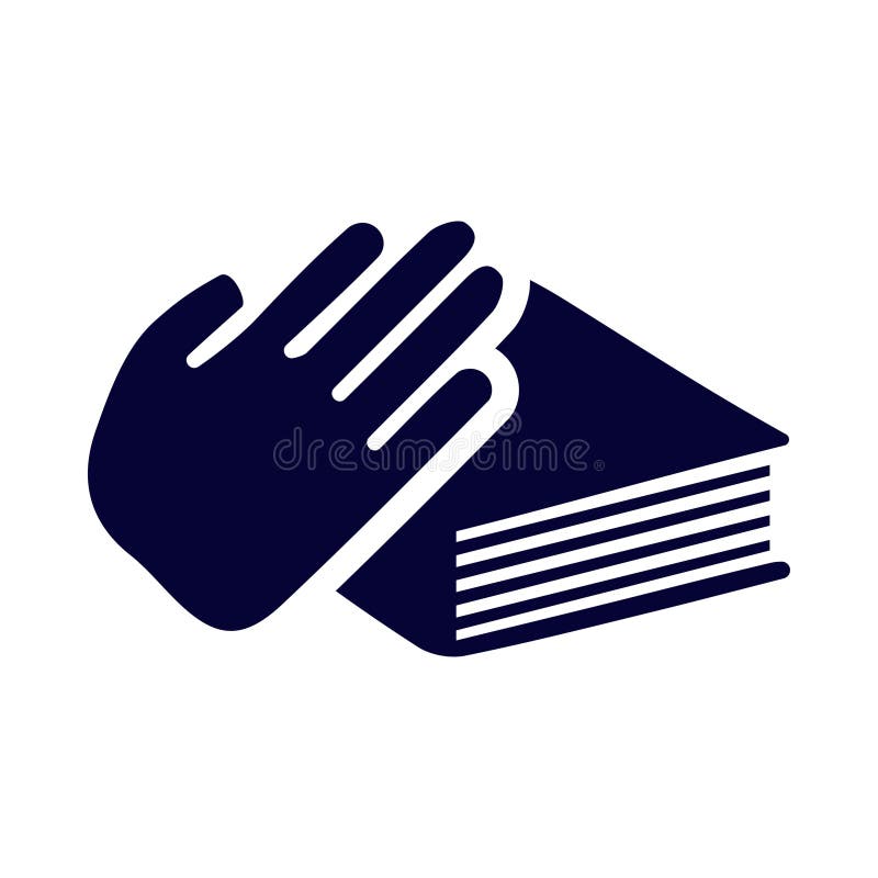 Icono Del Librero Mano Del Libro Ilustración del Vector - Ilustración ...