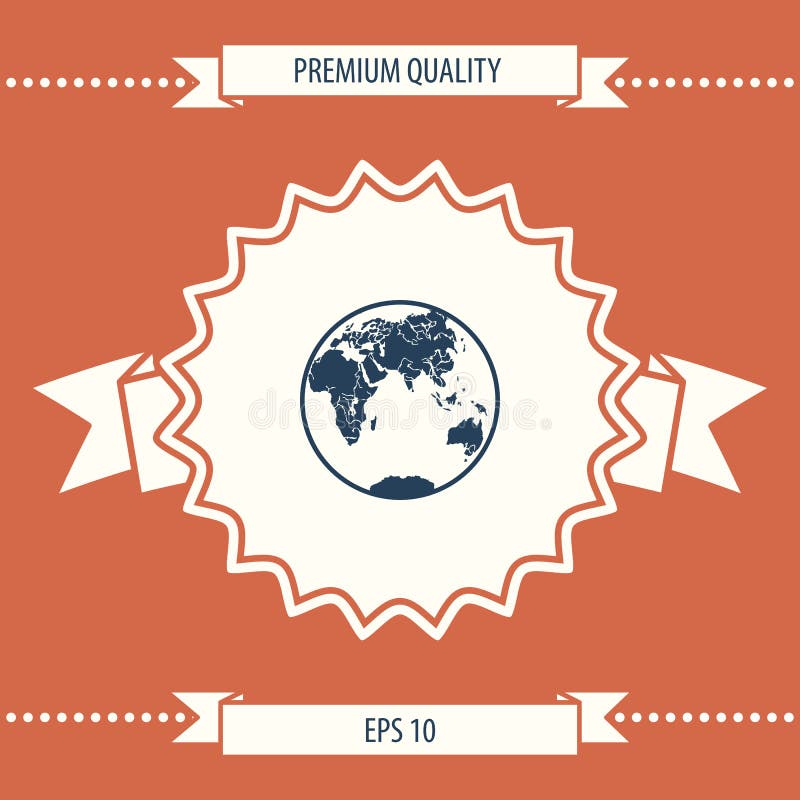 Icono Del Logotipo De La Tierra Ilustración del Vector - Ilustración de ...