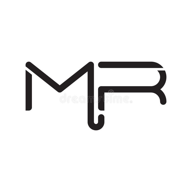Icono Del Logotipo Del Vector De La Letra Inicial De Mr Ilustración del ...