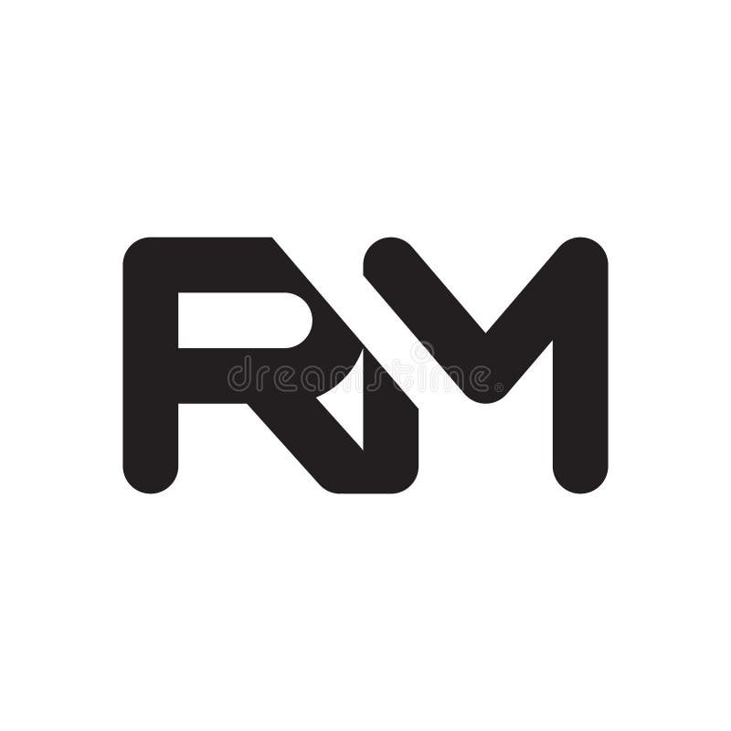 Icono Del Logotipo Del Vector De La Letra Inicial De Rm Ilustración del ...