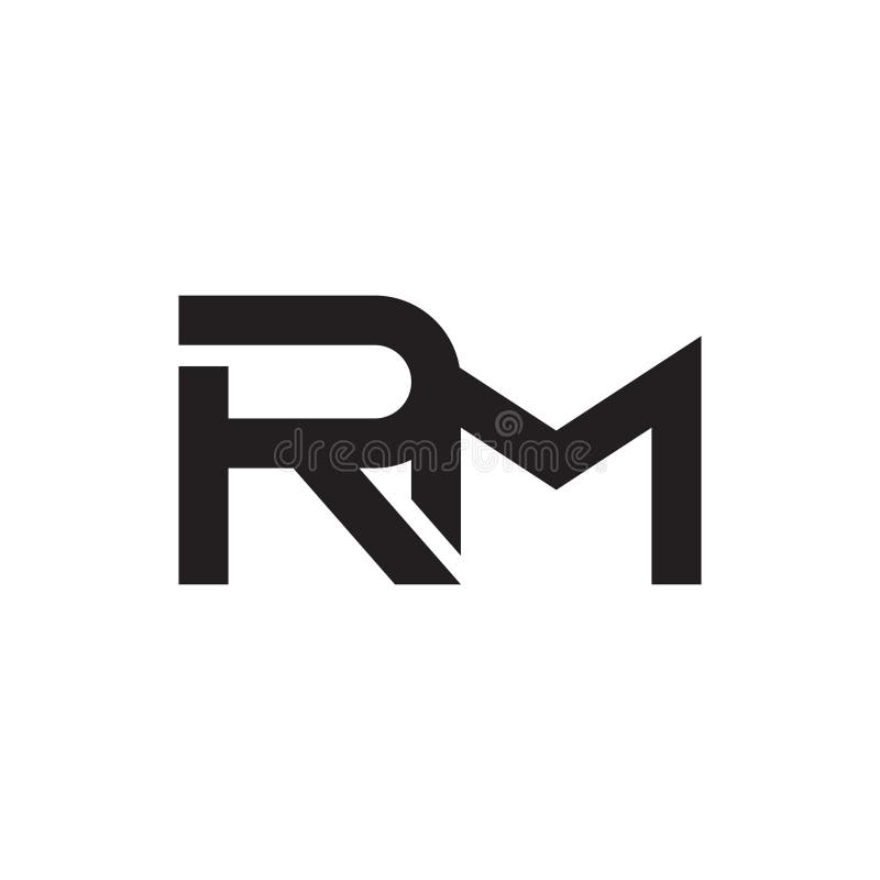 Icono Del Logotipo Del Vector De La Letra Inicial De Rm Ilustración del ...
