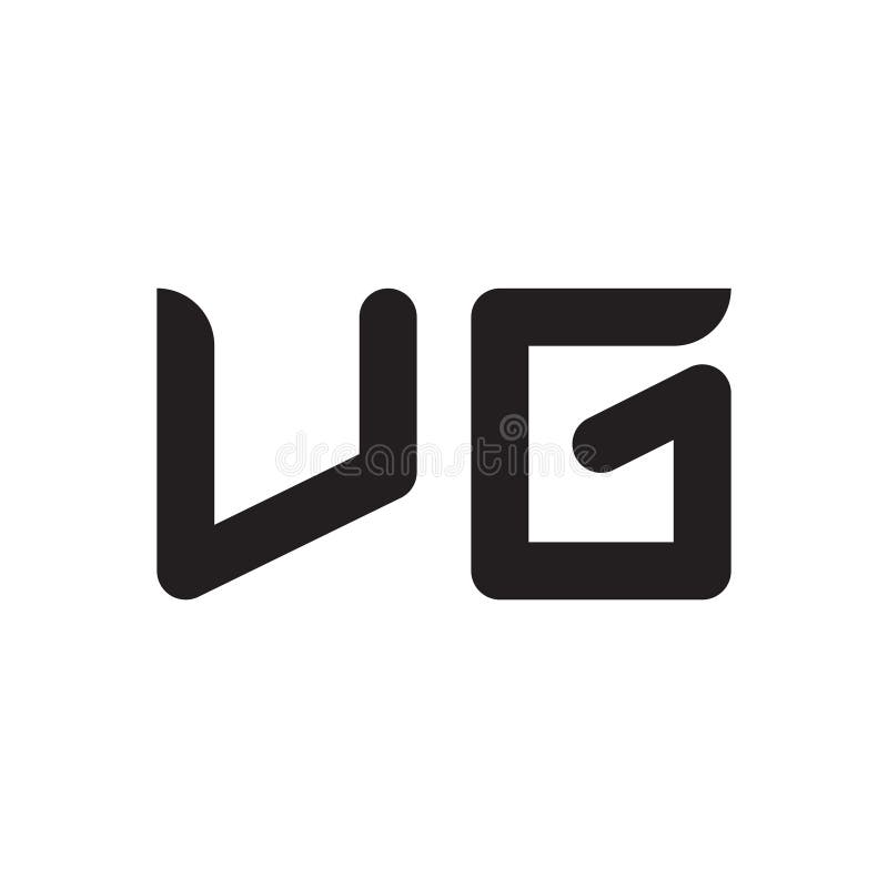 Icono Del Logotipo Del Vector De La Letra Inicial Ug Ilustración del ...