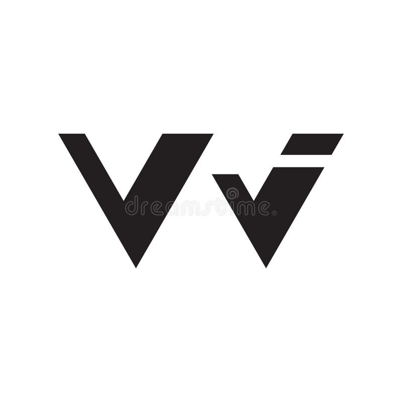 Icono Del Logotipo Del Vector De La Letra Inicial Del Vj Ilustración ...