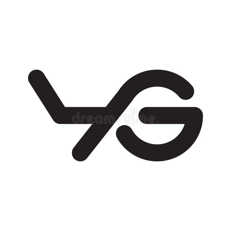 Icono Del Logotipo Del Vector De La Letra Inicial Del Yg Ilustración ...