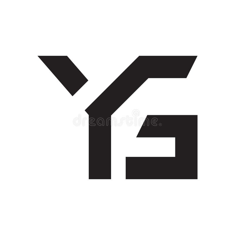 Icono Del Logotipo Del Vector De La Letra Inicial Del Yg Ilustración ...