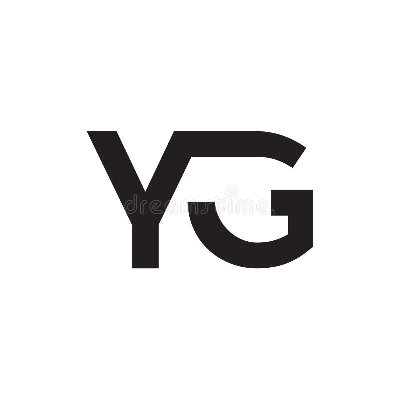 Icono Del Logotipo Del Vector De La Letra Inicial Del Yg Ilustración ...