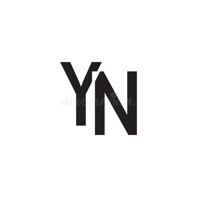 Icono Del Logotipo Del Vector De La Letra Inicial De Yn Stock de ...