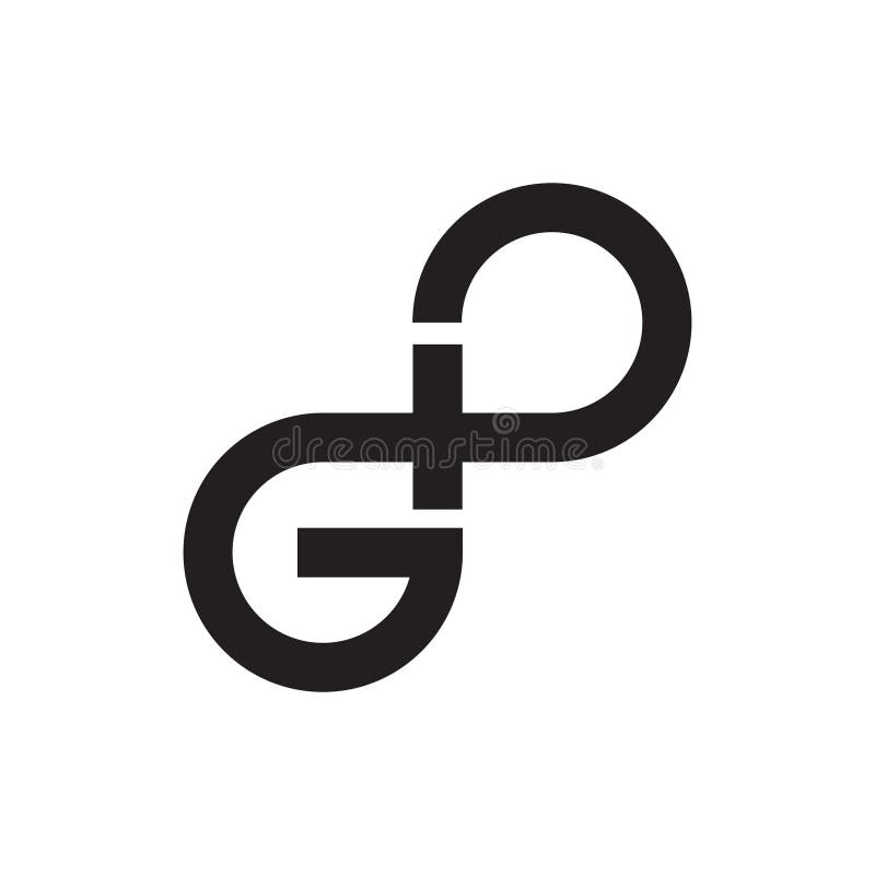 Icono Del Logotipo Del Vector De Letra Inicial Gp Ilustración del ...
