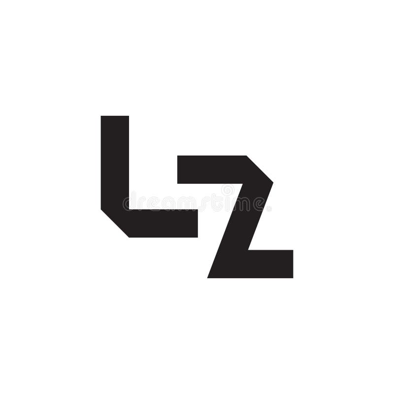 Icono Del Logotipo Del Vector De Letra Inicial De Lz Ilustración del ...