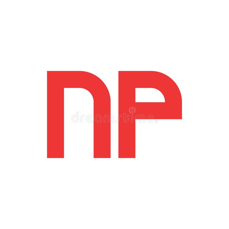 Icono Del Logotipo Del Vector De Letra Inicial De Np Ilustración del ...