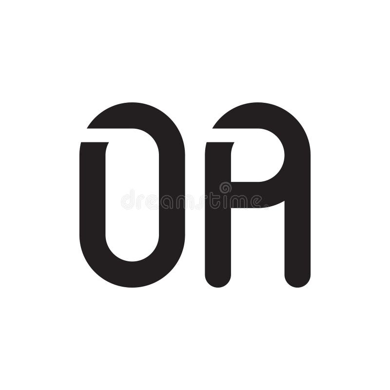 Icono Del Logotipo Del Vector De Letra Inicial De Oa Ilustración del ...