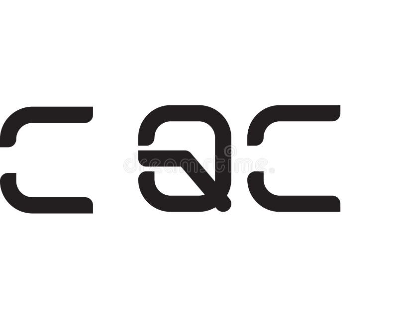Icono Del Logotipo Del Vector De Letra Inicial De Qc Ilustración del ...