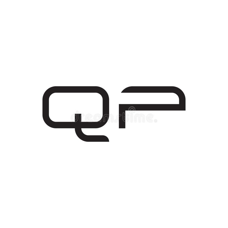 Icono Del Logotipo Del Vector De Letra Inicial De Qp Ilustración del ...