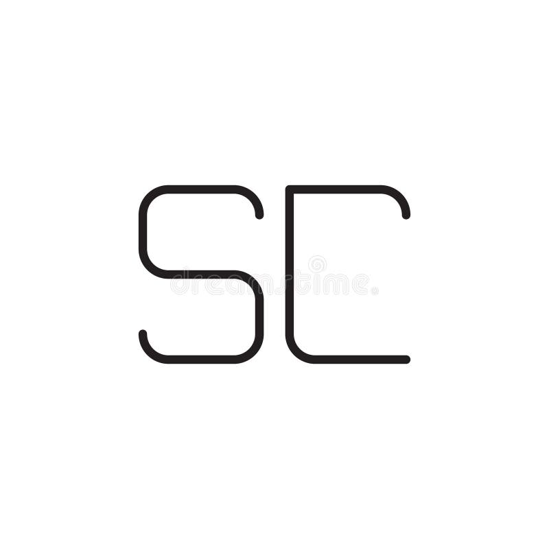 Icono Del Logotipo Del Vector De Letra Inicial De Sc Ilustración del ...
